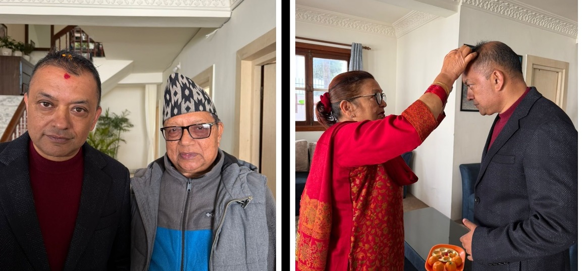 आमाबुवाको आशीर्वाद लिएर गगन थापा विशेष महाधिवेशनस्थल प्रस्थानBritant News